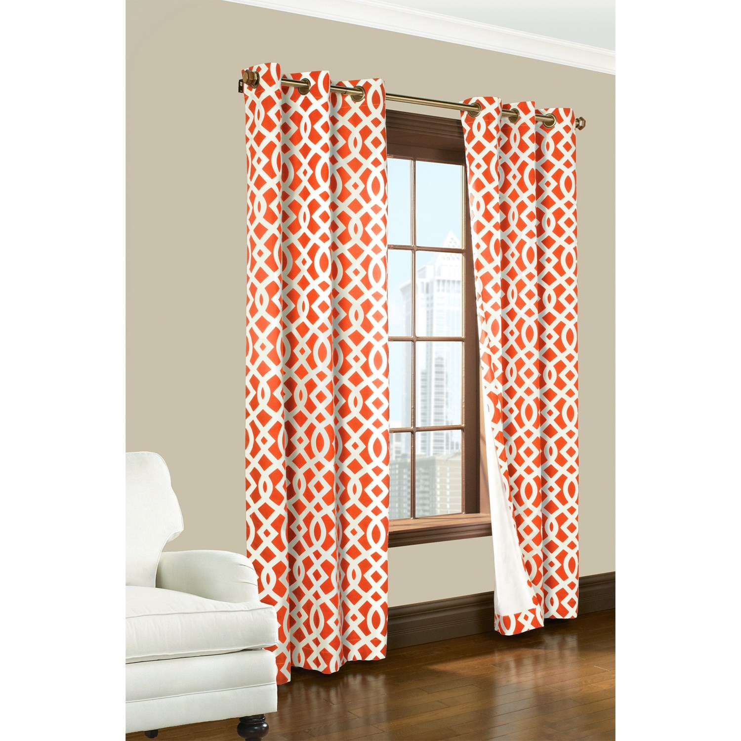 Thermalogic Weathermate Trellis Curtains 80x84 Grommet Top