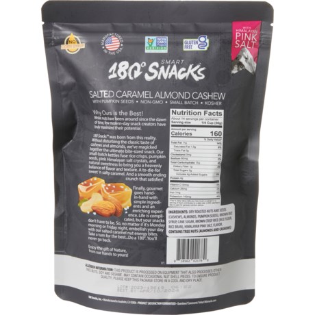 180 Snacks Salted Caramel Almond Cashews with Pumpkin Seeds - 15 oz ...