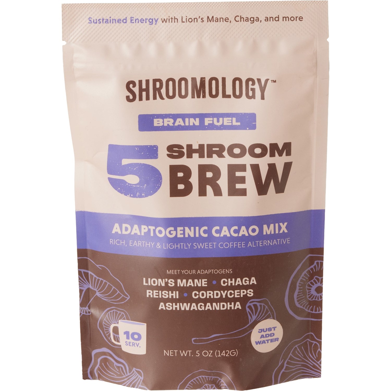 360 Nutrition Shroomology Brain Fuel Five Shroom Brew Cacao Mix - 5 oz ...