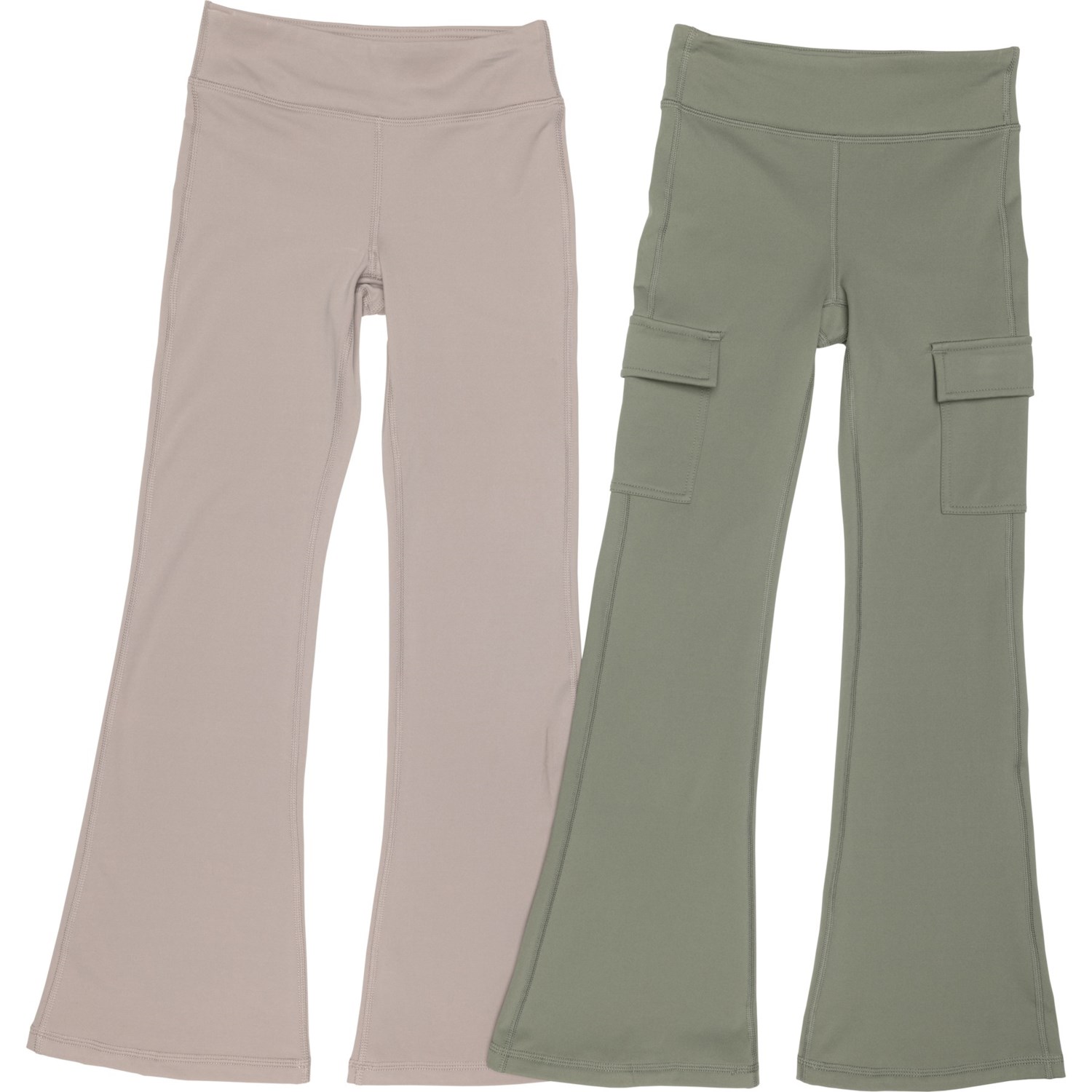 90 Degree by Reflex Big Girls Polarlux Flare Leg Pants - 2-Pack - Save 50%