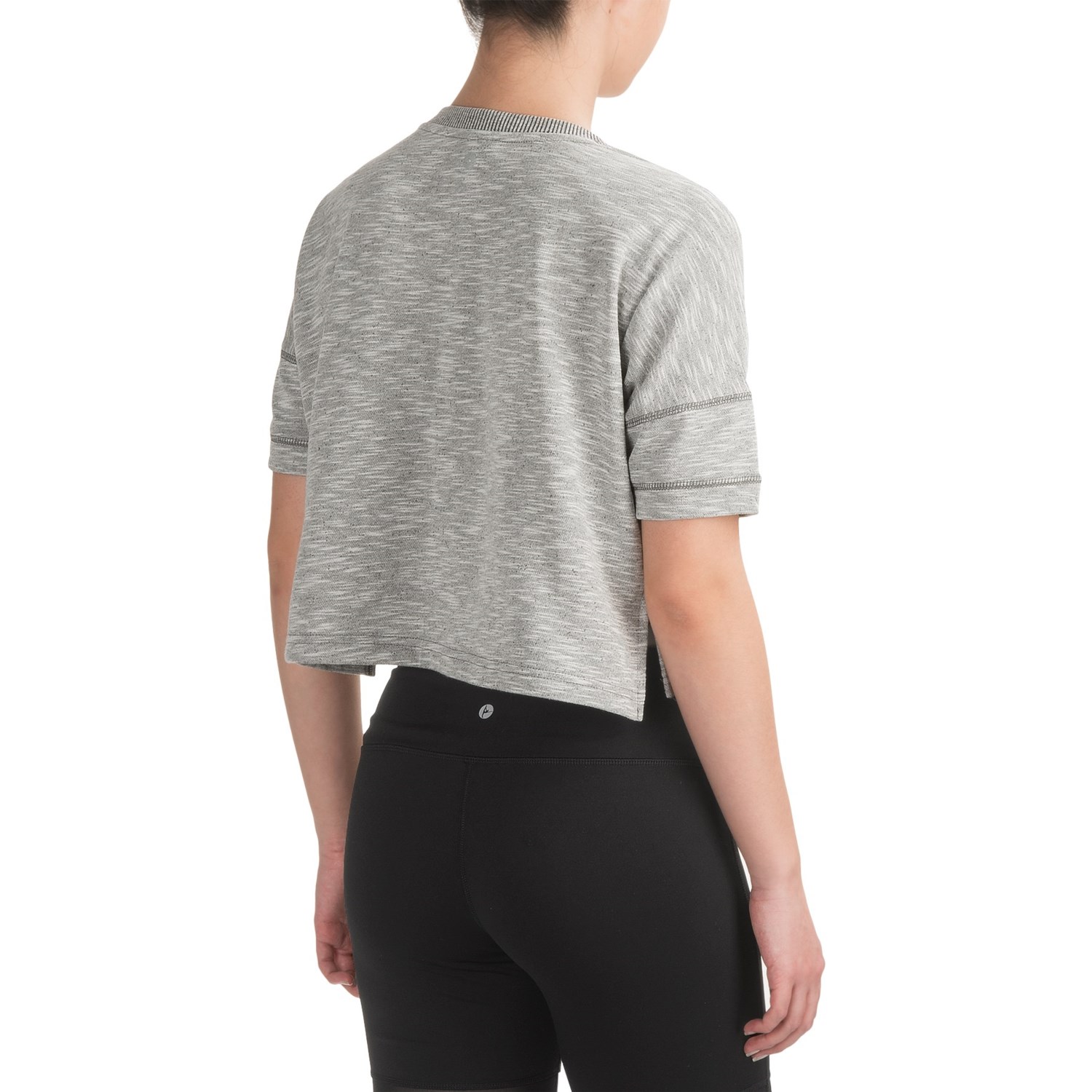 90 Degree by Reflex Cropped Lounge Sweatshirt (For Women)