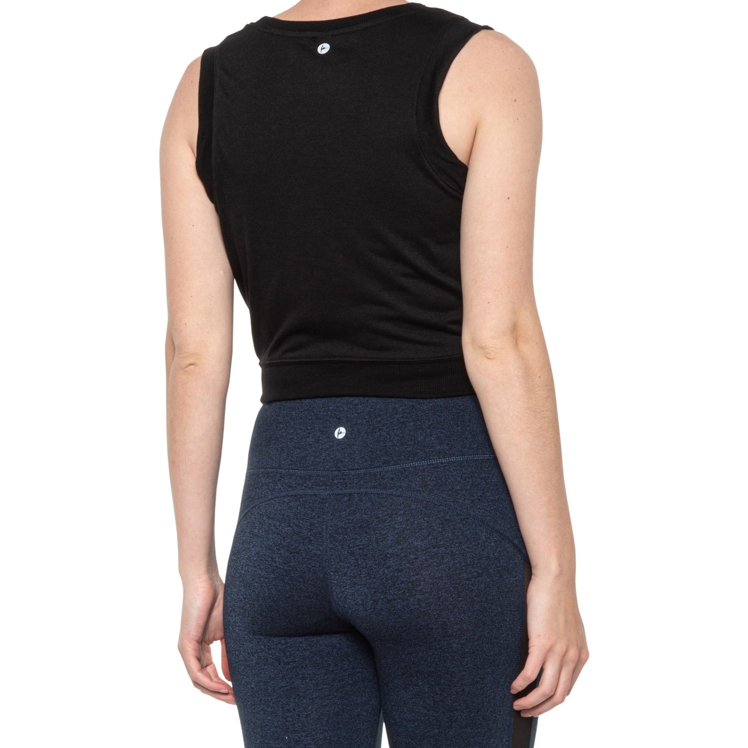 90 DEGREE Draped Front Crop Tank Top (For Women) - Save 50%