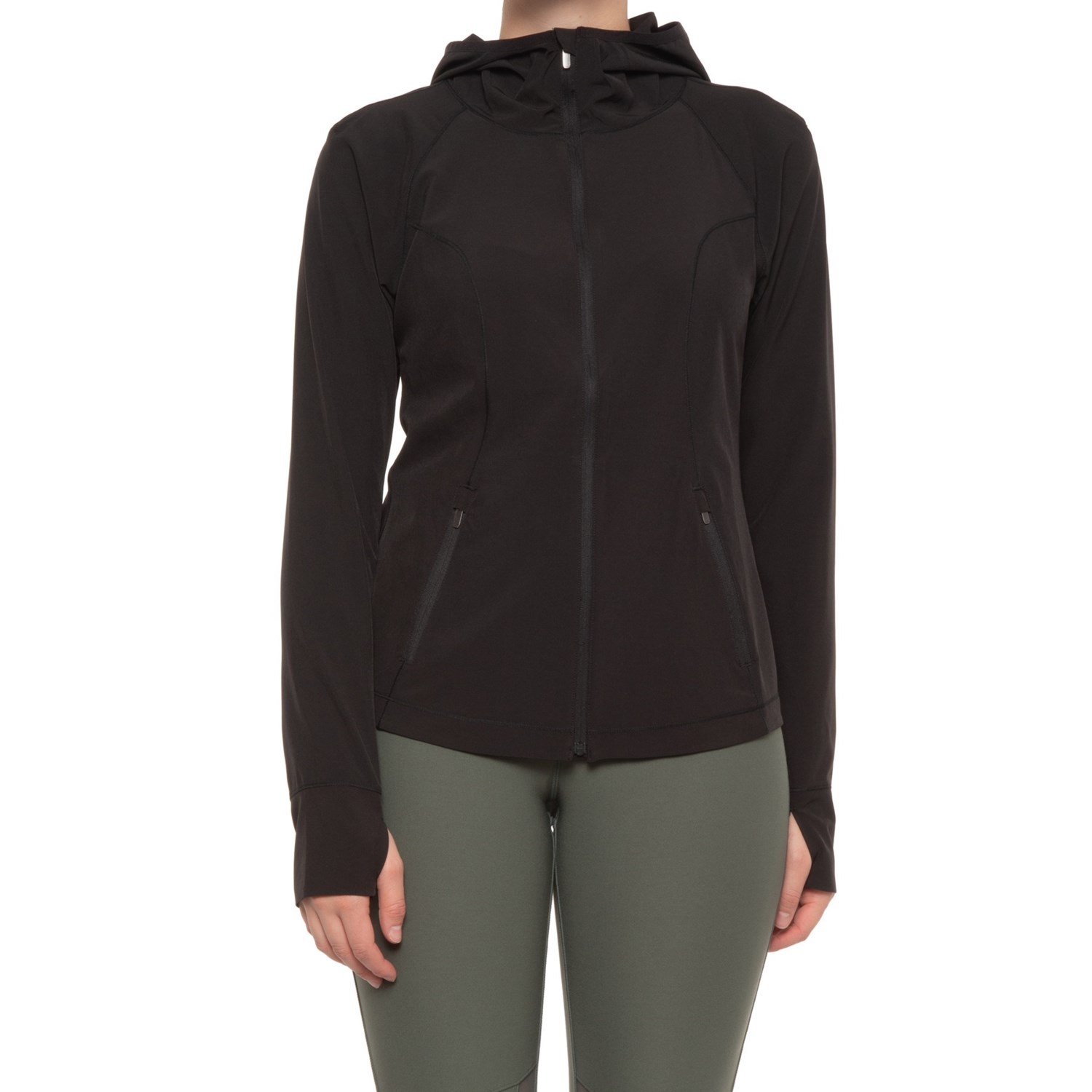 90 DEGREE Woven Ruched Back Waist Jacket (For Women) - Save 42%