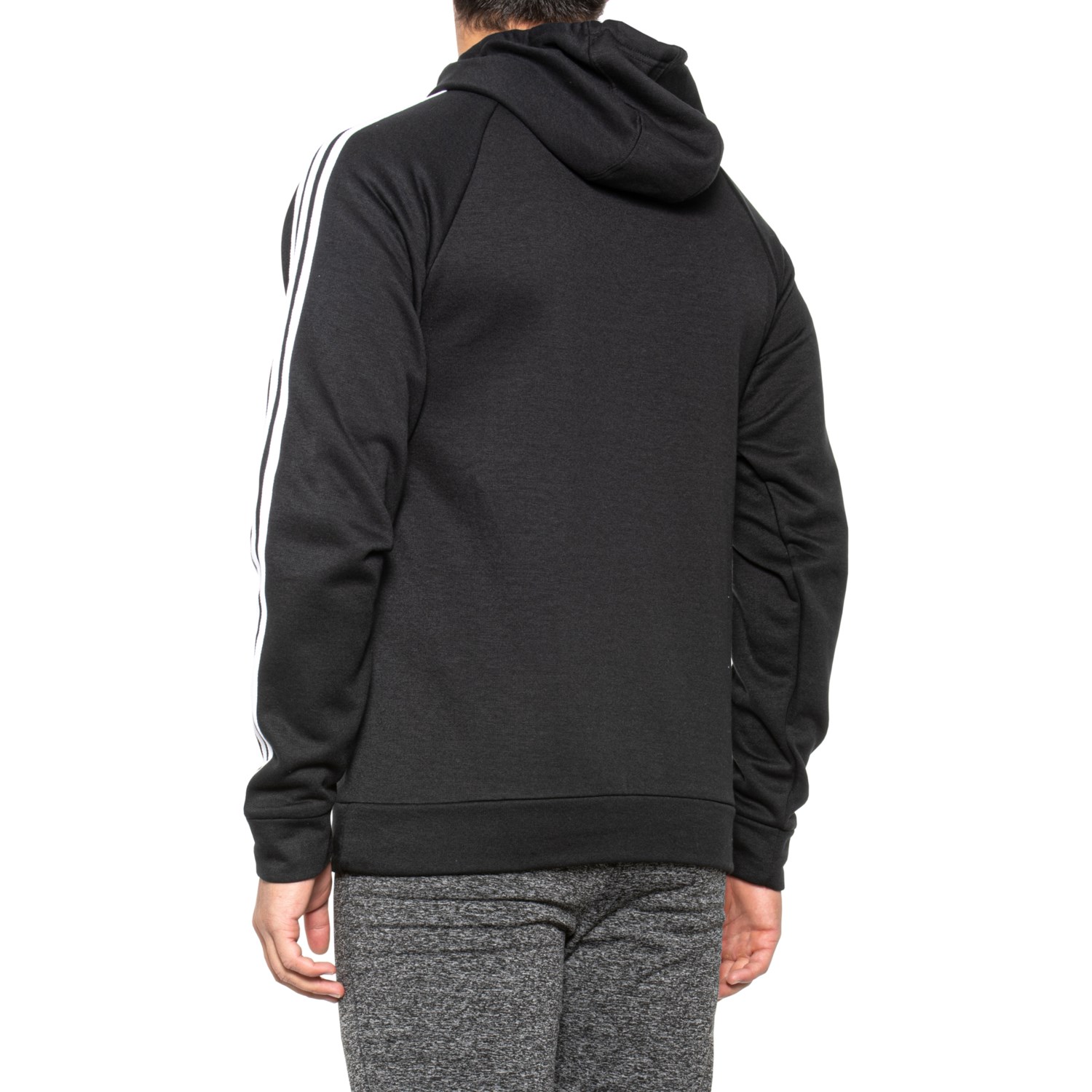 adidas 3-Stripe Fleece Hoodie - Save 60%