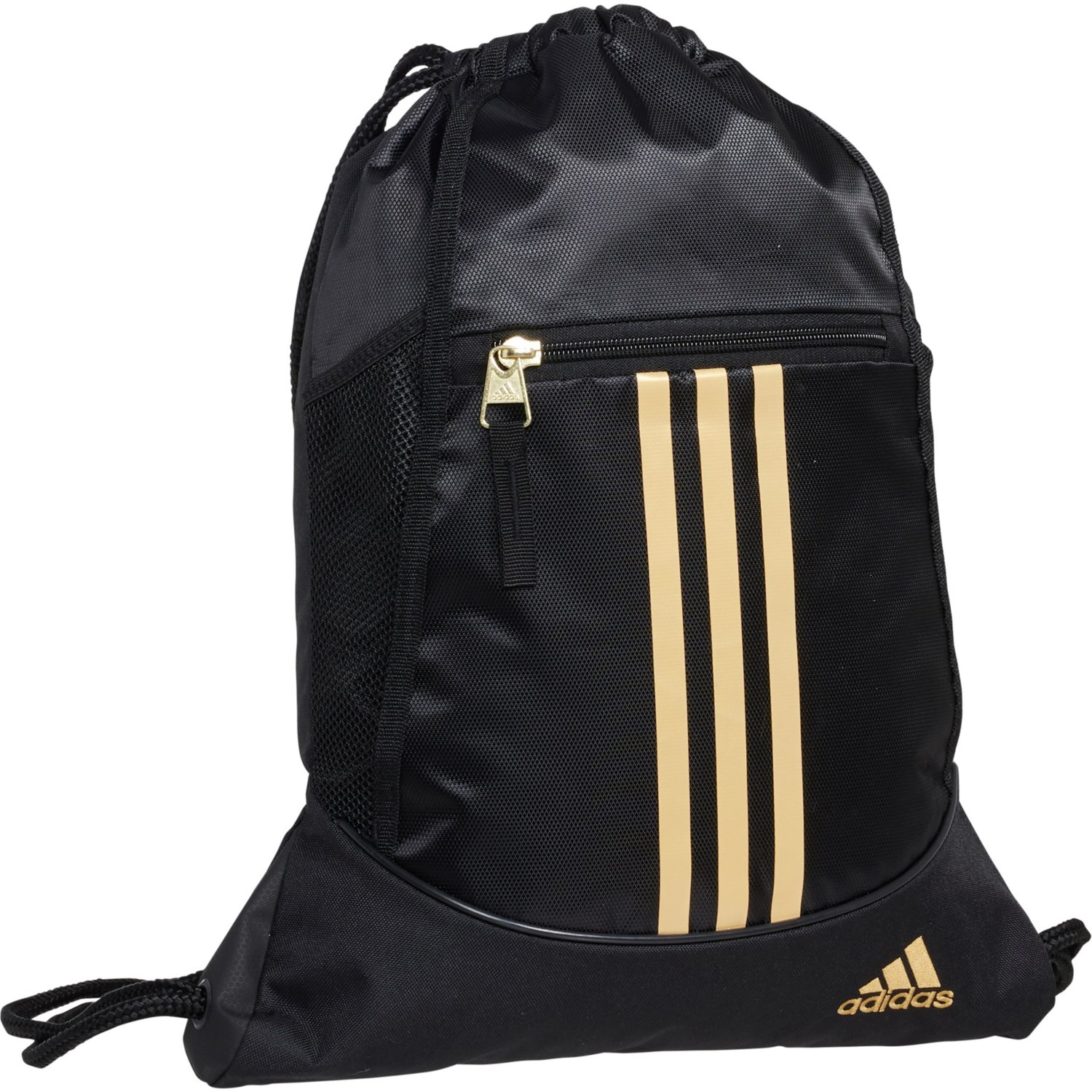 adidas Alliance II Sackpack - Black-Gold Metallic - Save 33%