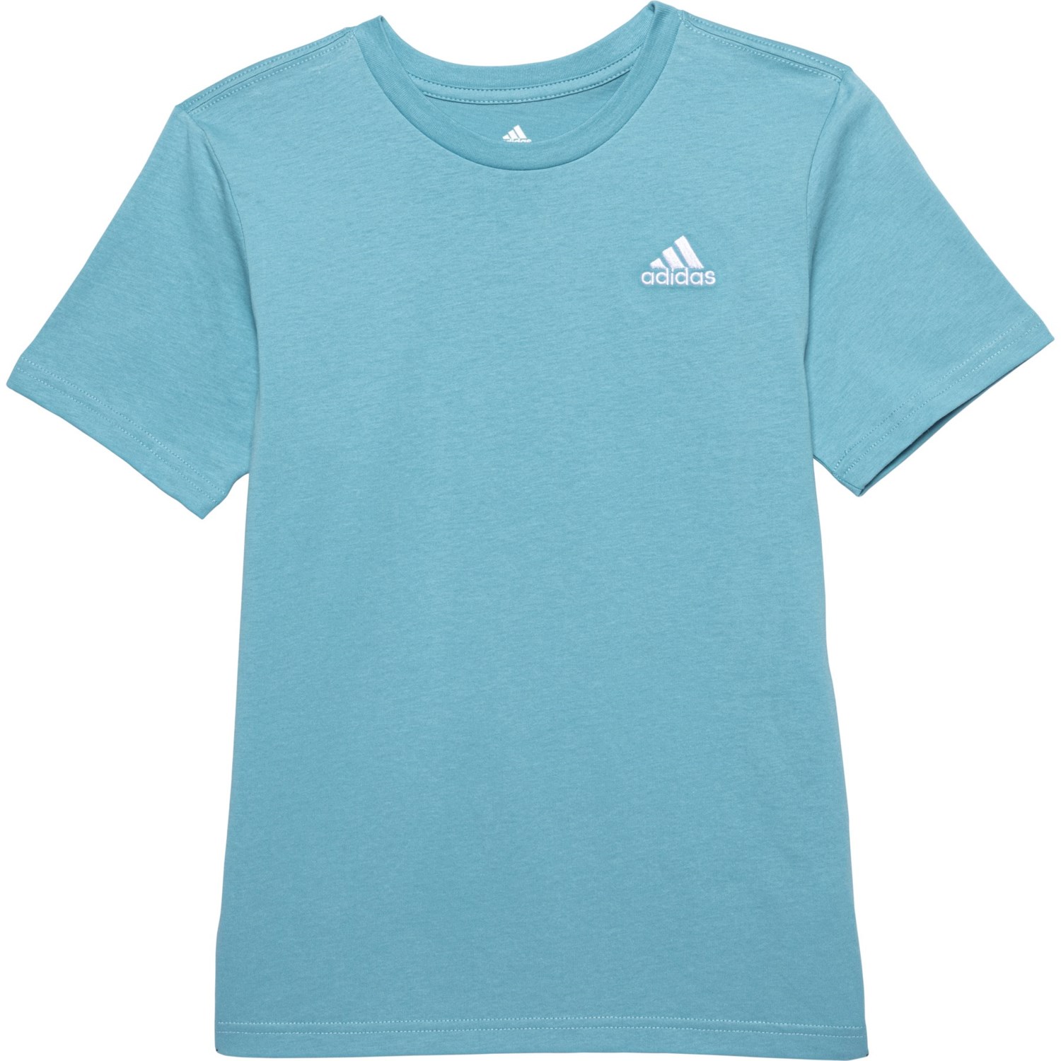 adidas Big Boys Essential Emblem Logo T-Shirt - Short Sleeve - Save 55%