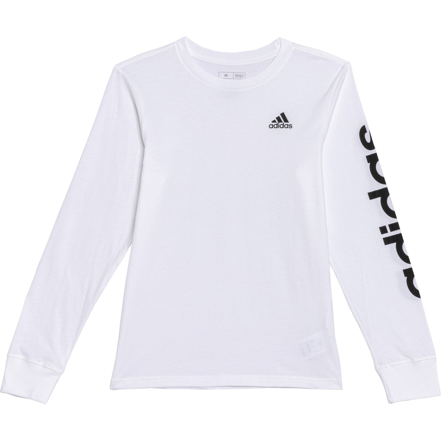 adidas Big Boys Logo Graphic Sleeve T-Shirt - Long Sleeve - Save 50%
