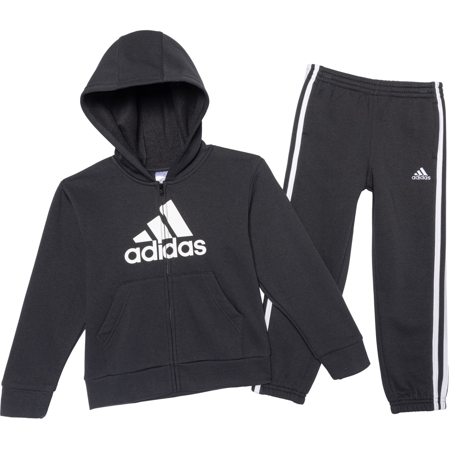 adidas Little Boys Fleece Hoodie and Joggers Set - Save 50%