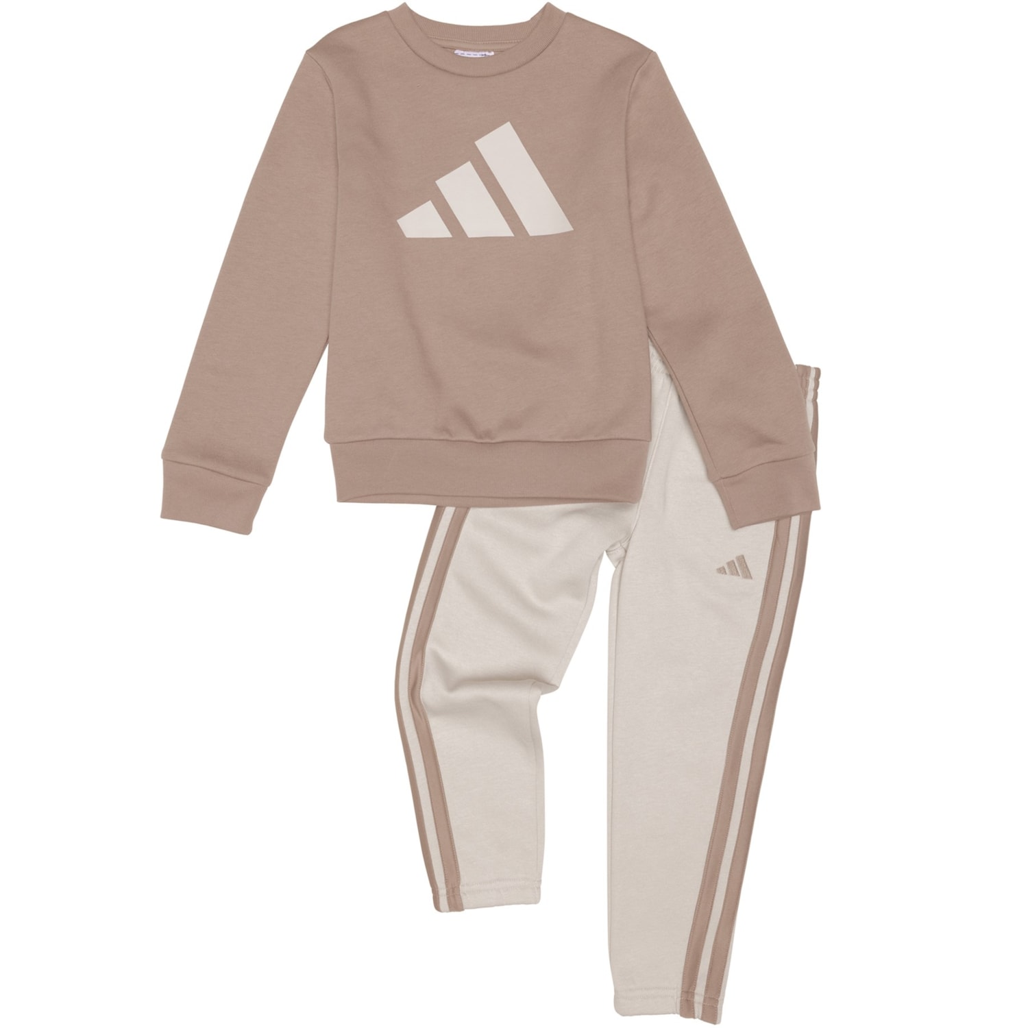 adidas Little Boys Logo Fleece Sweatshirt and Joggers Set - Save 51%
