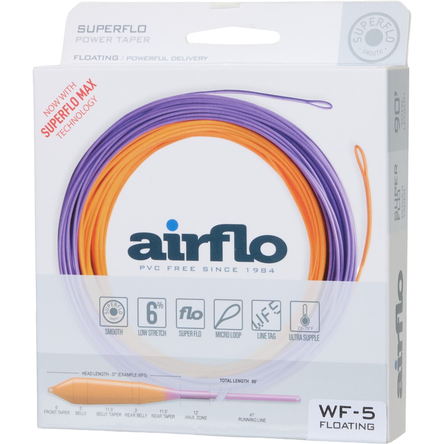 Airflo Superflo Power Taper Freshwater Fly Line - Weight Forward - Save 60%