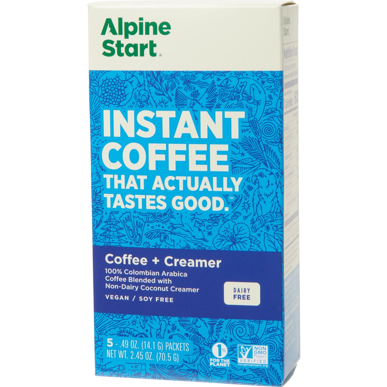 Alpine Start Instant Coffee with Coconut Creamer - 5-Count - Save 25%