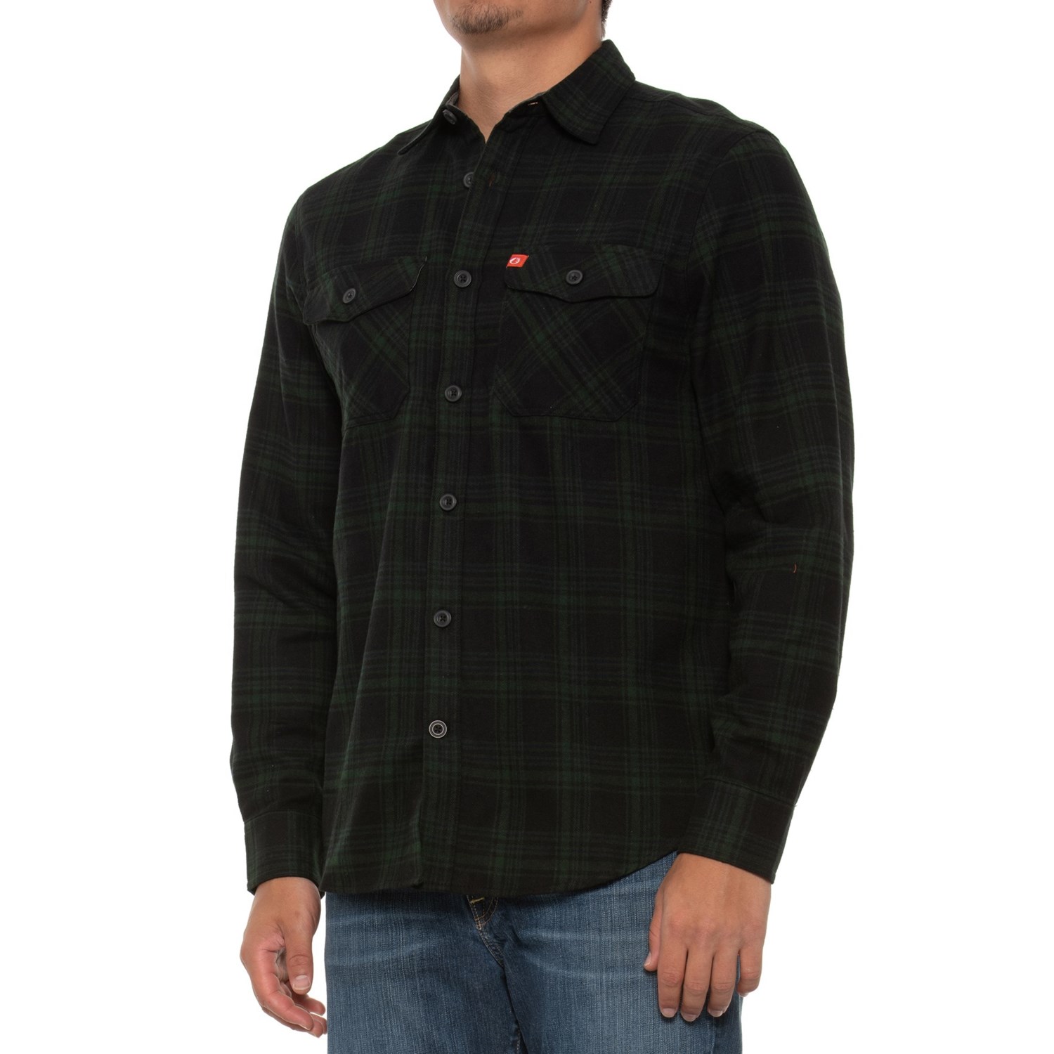American Outdoorsman Flap Pocket CVC Flannel Shirt (For Men) - Save 33%