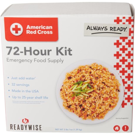 AMERICAN RED CROSS 72-Hour Emergency Food Supply Kit - 32 Servings ...