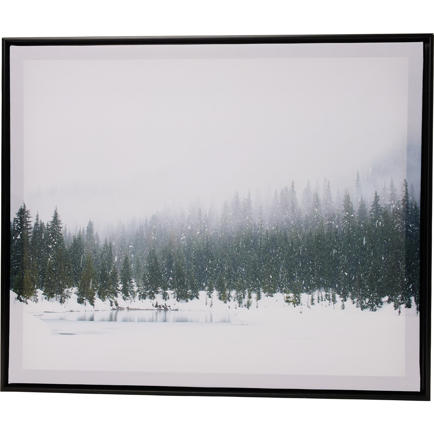 ART BRAND 18x22” Snow Storm Framed Canvas Wall Art - Save 33%