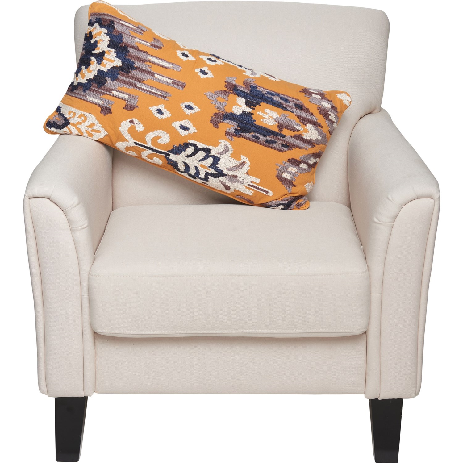 Artisan Studio Embroidered and Printed Cotton Throw Pillow - 14x26 ...