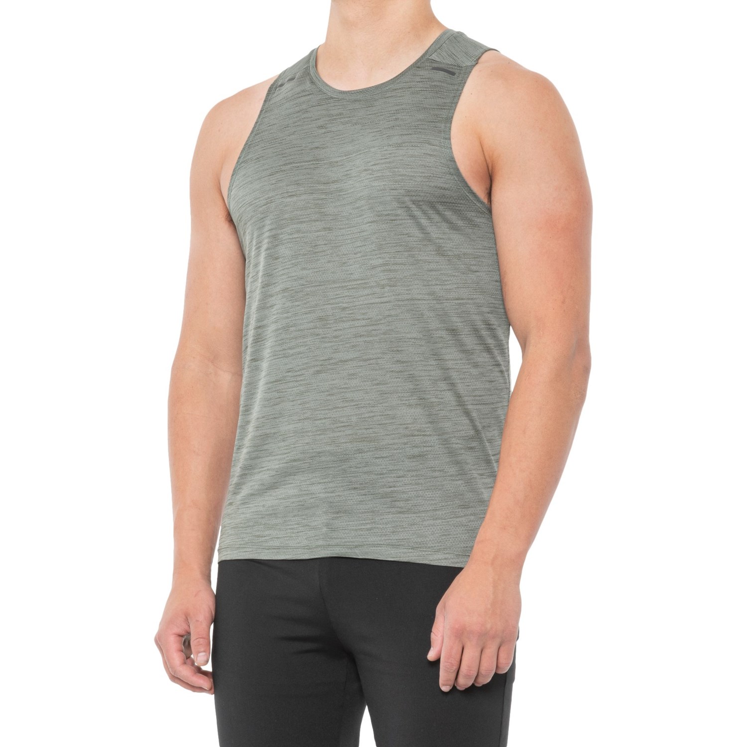 ASICS Heather Mesh Muscle Top (For Men) - Save 40%