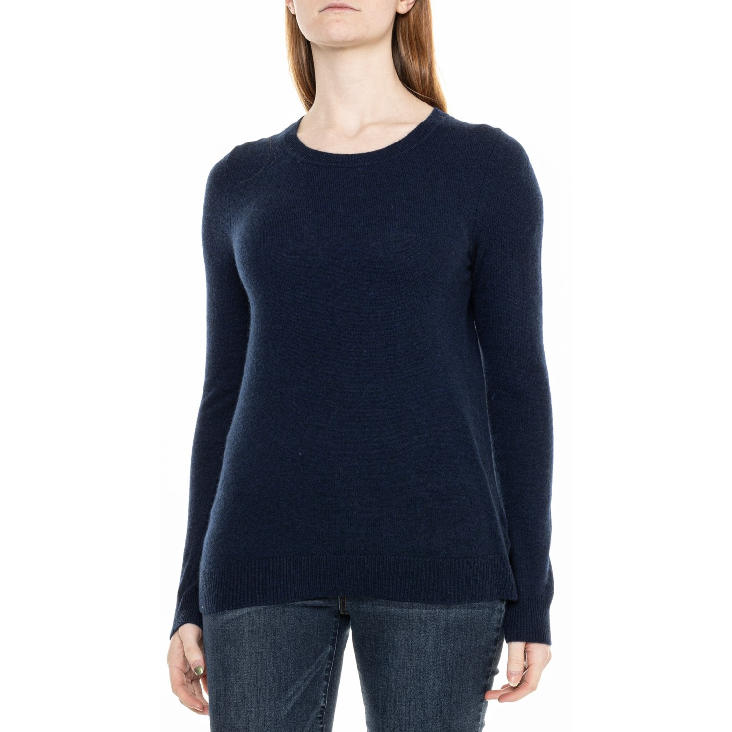 Aspen 100% Cashmere Basic Crew Neck Sweater - Save 39%
