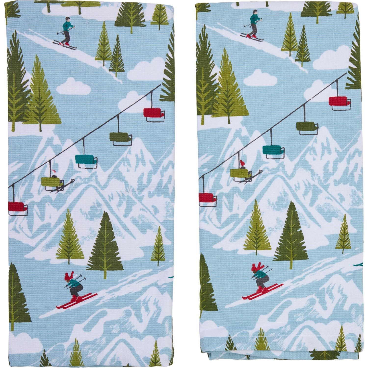 Aspen Alpine Ski Resort Kitchen Towels - 2-Pack, 28x18” - Save 42%