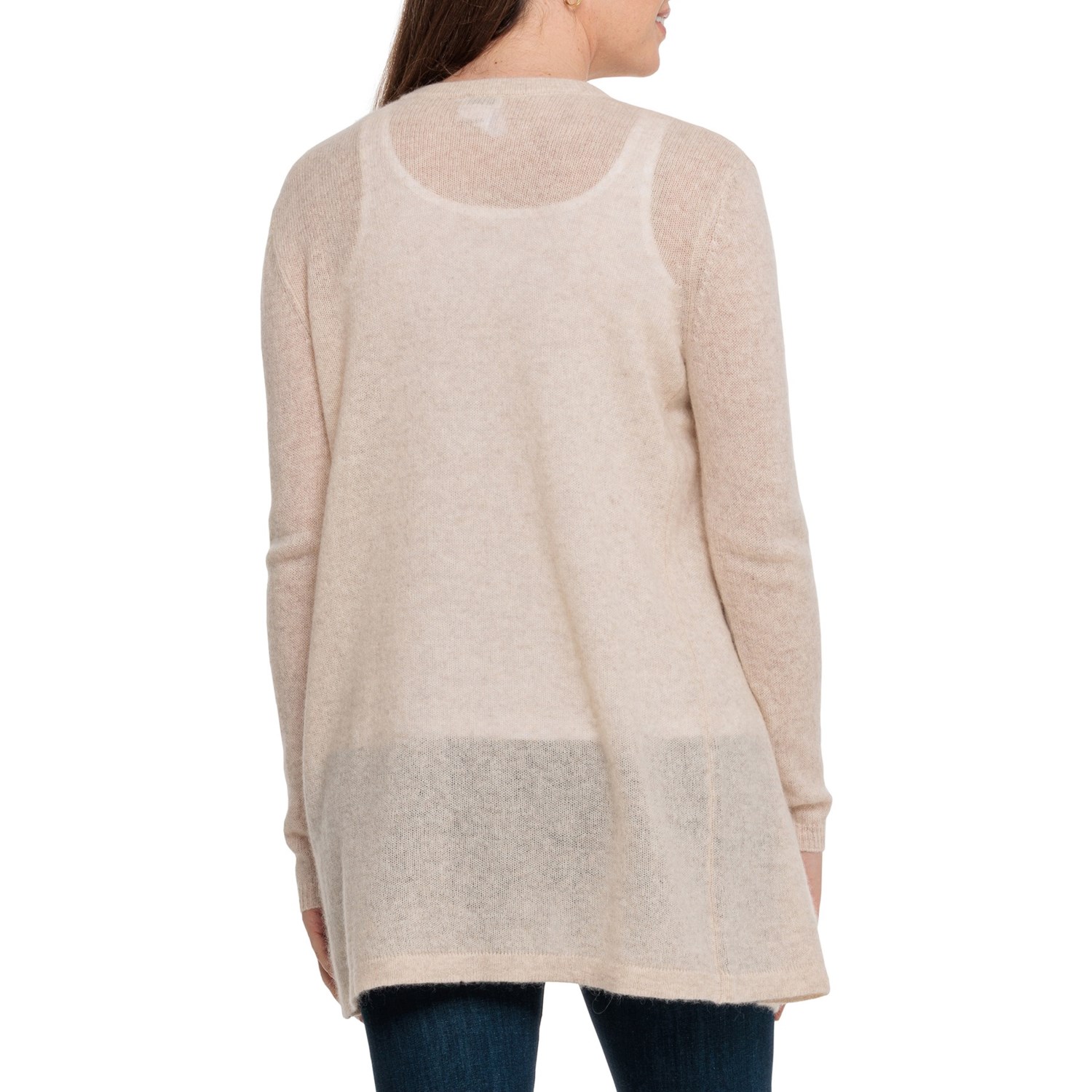 Aspen Drape Cardigan Sweater - Cashmere, Open Front - Save 33%