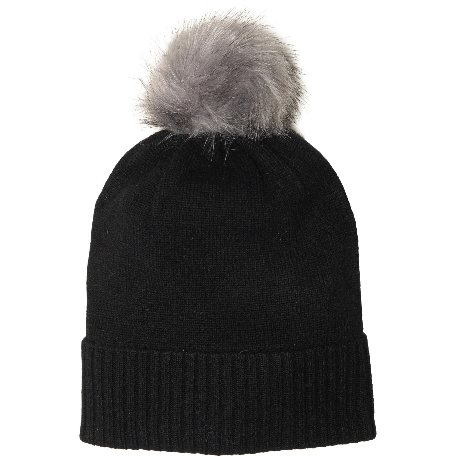 Aspen Faux-Fur Cashmere Pom Slouchy Beanie (For Women) - Save 64%