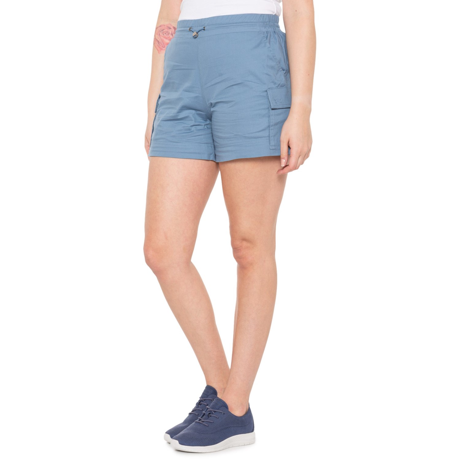Aspen Solid Cotton Ripstop Cargo Shorts (For Women) - Save 42%