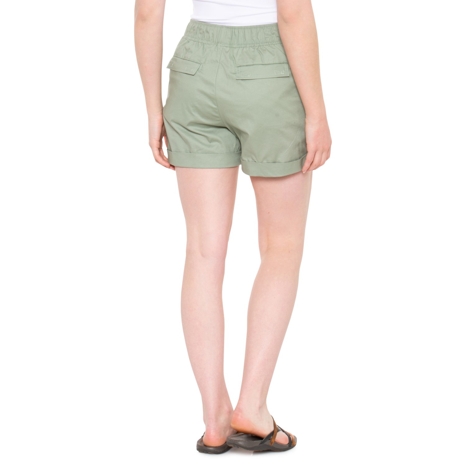 Aspen Solid Cotton Ripstop Shorts (For Women) - Save 42%