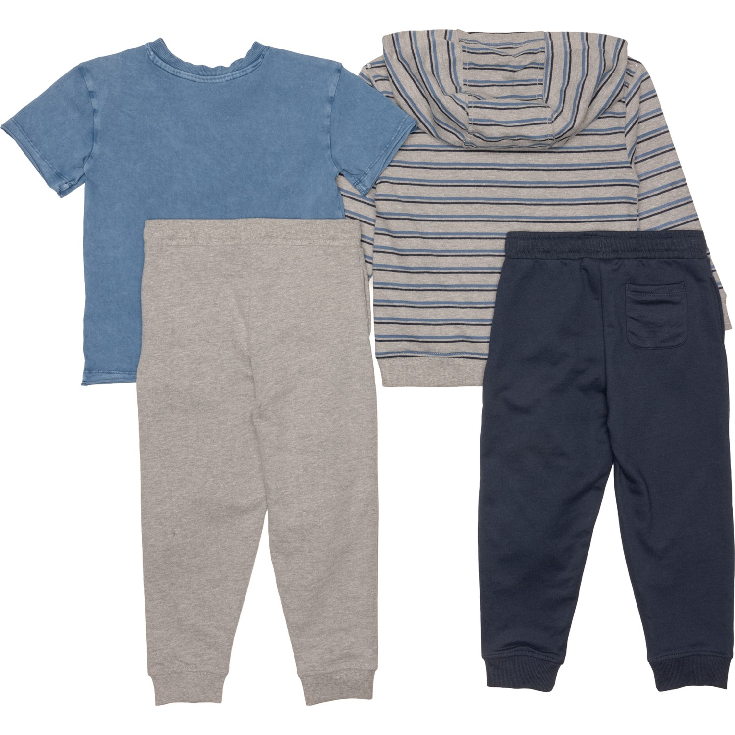 Aspen Toddler Boys Mix-and-Match Hoodie, Shirt and Joggers Set - 4 ...