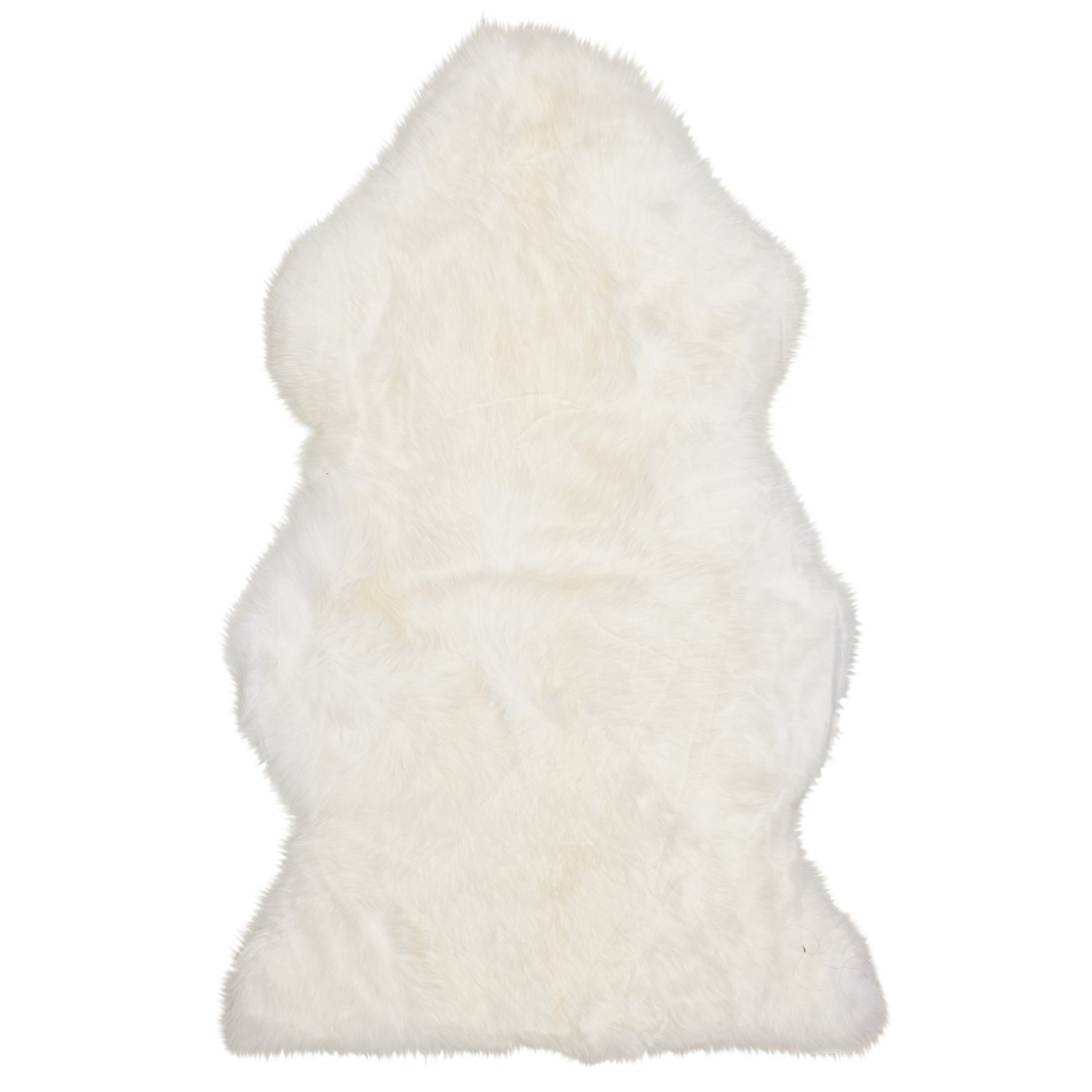 Auskin Long Wool Sheepskin Pelt Rug - 2x3’, Ivory - Save 50%