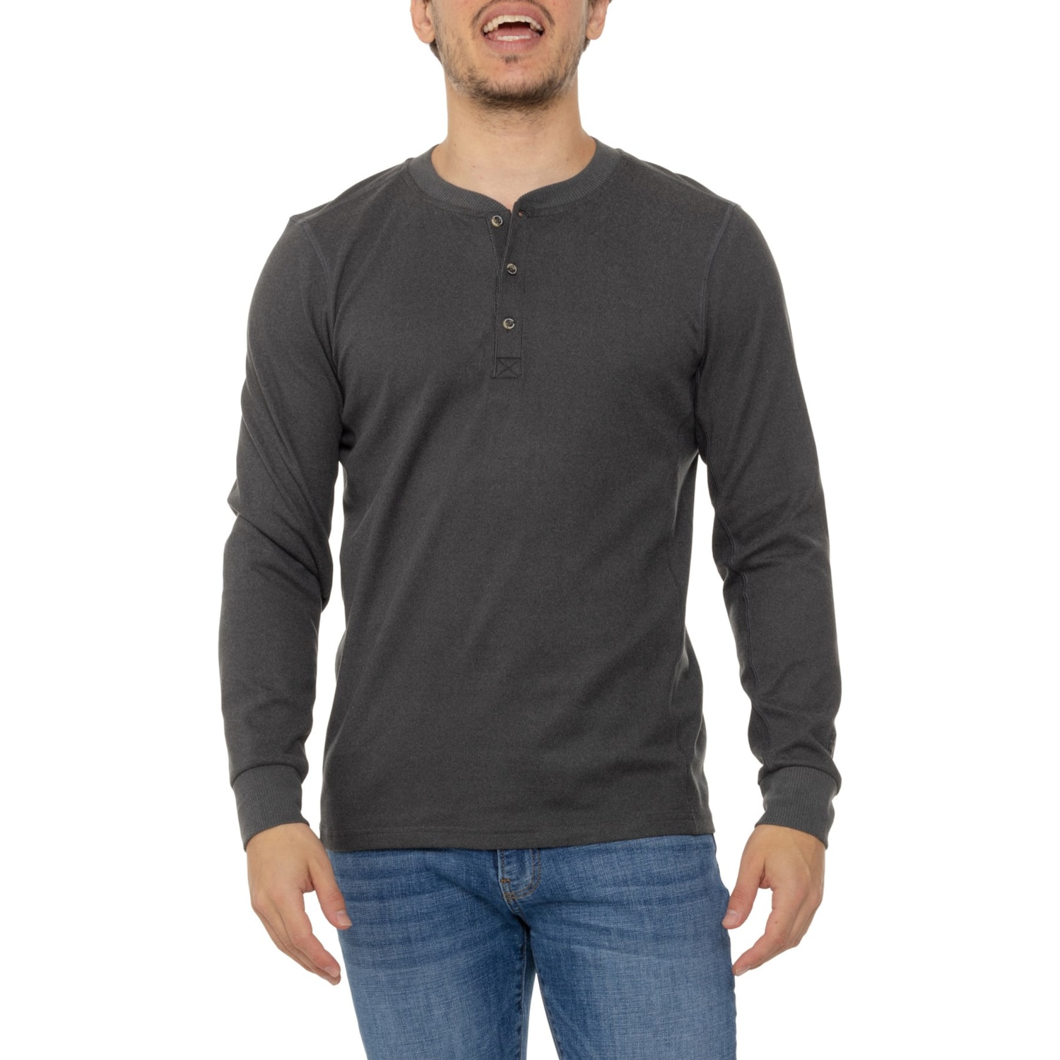 Avalanche Mini Cord Outdoor Henley Shirt - Long Sleeve