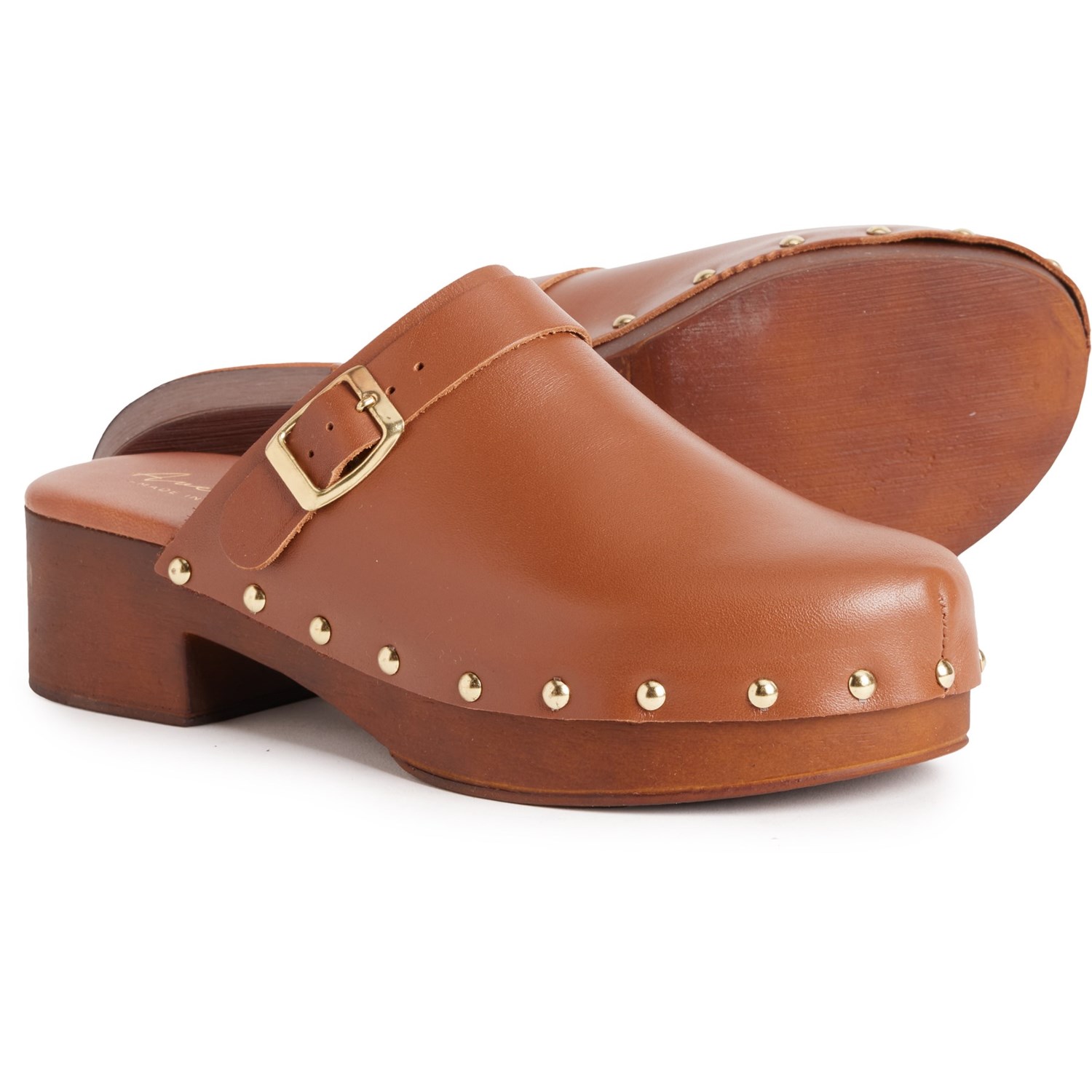 Avellini Made in Italy Studded Clogs (For Women) - Save 58%