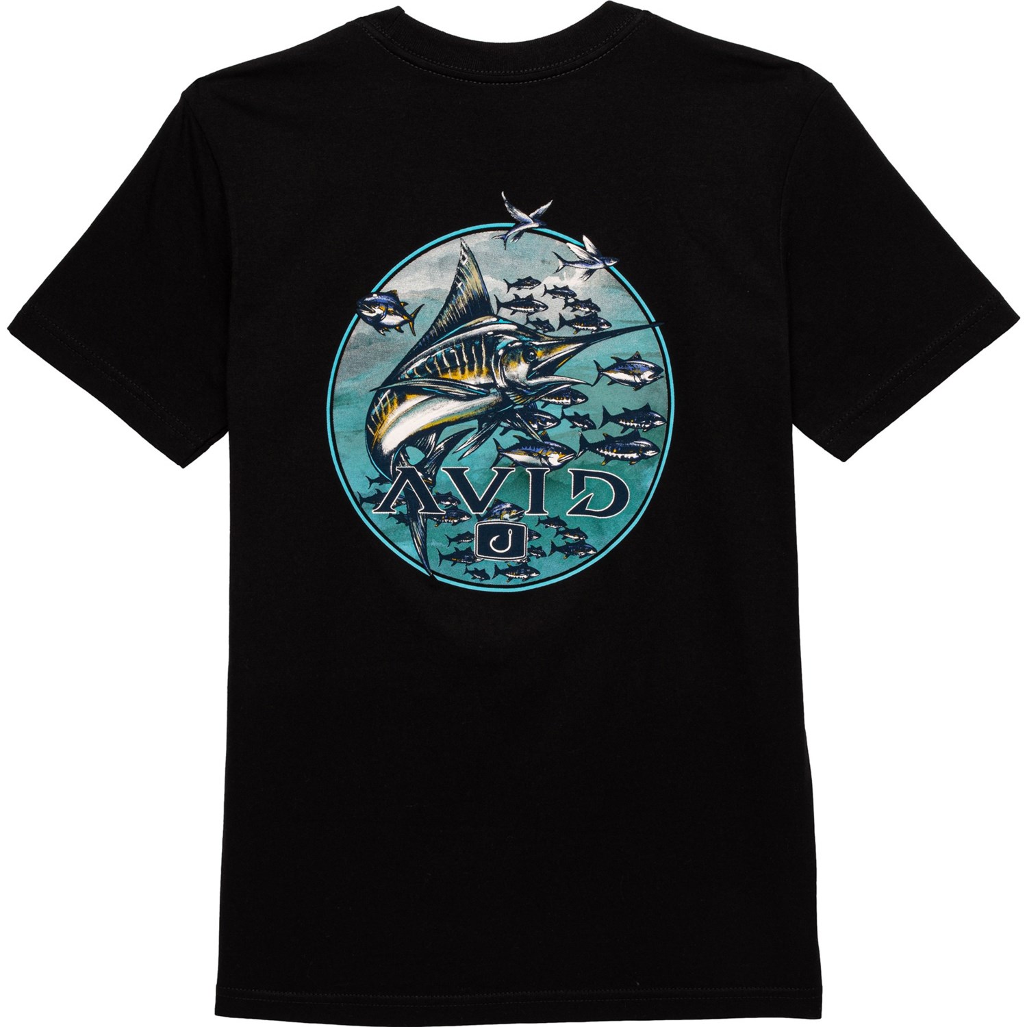 AVID Big Boys Blue Water Bullies T-Shirt - Organic Cotton, Short Sleeve ...