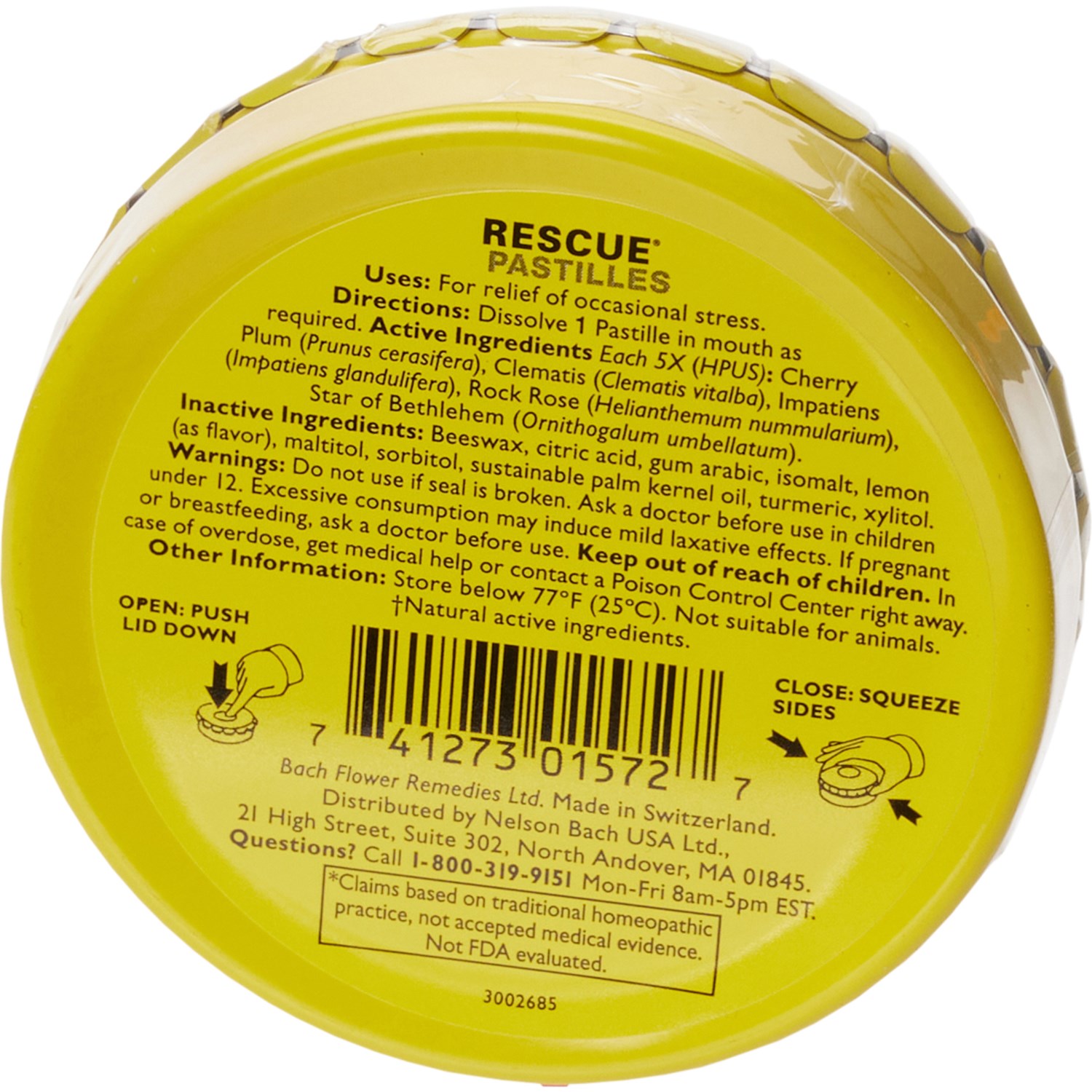 Bach Rescue Rescue Lemon Pastilles - 35-Count - Save 28%