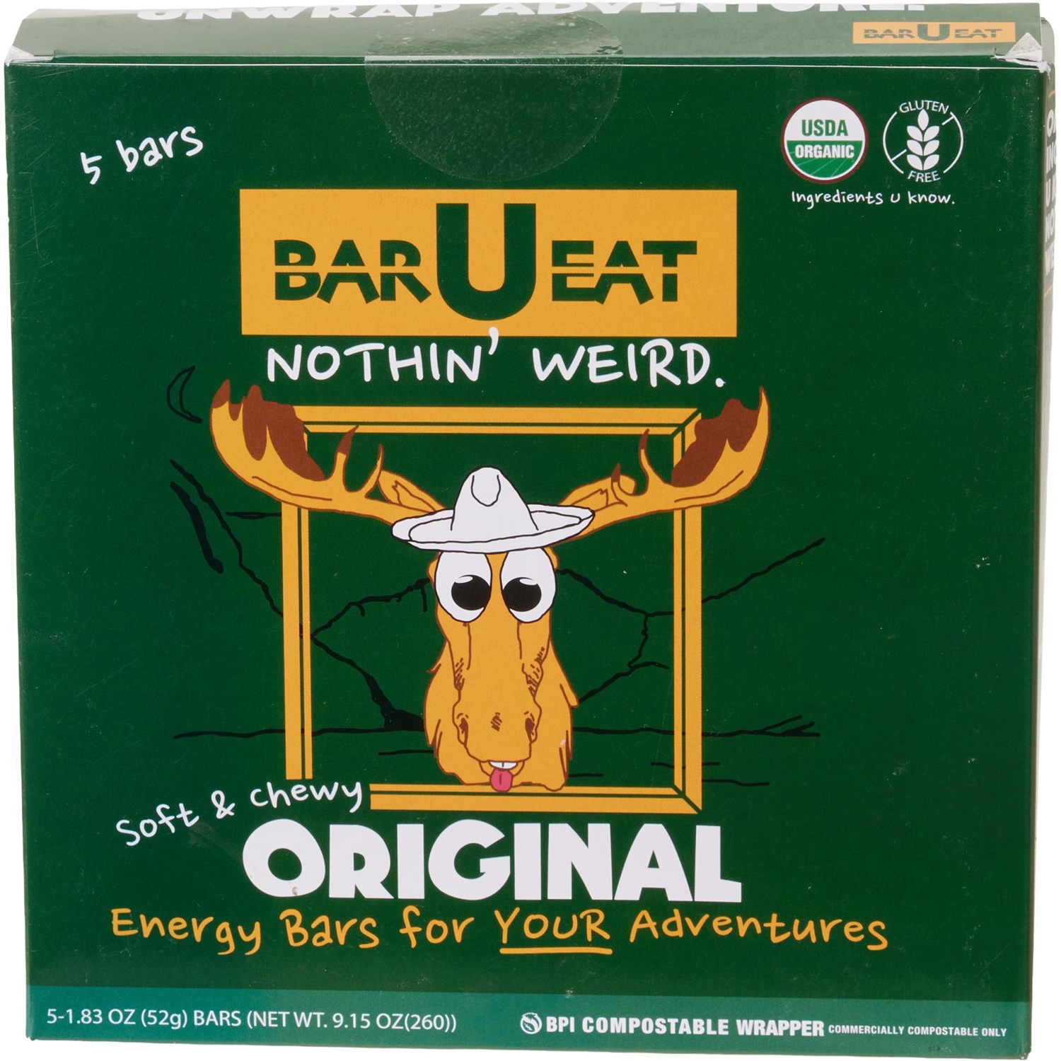 BAR U EAT Original Energy Bars - 5-Count - Save 33%