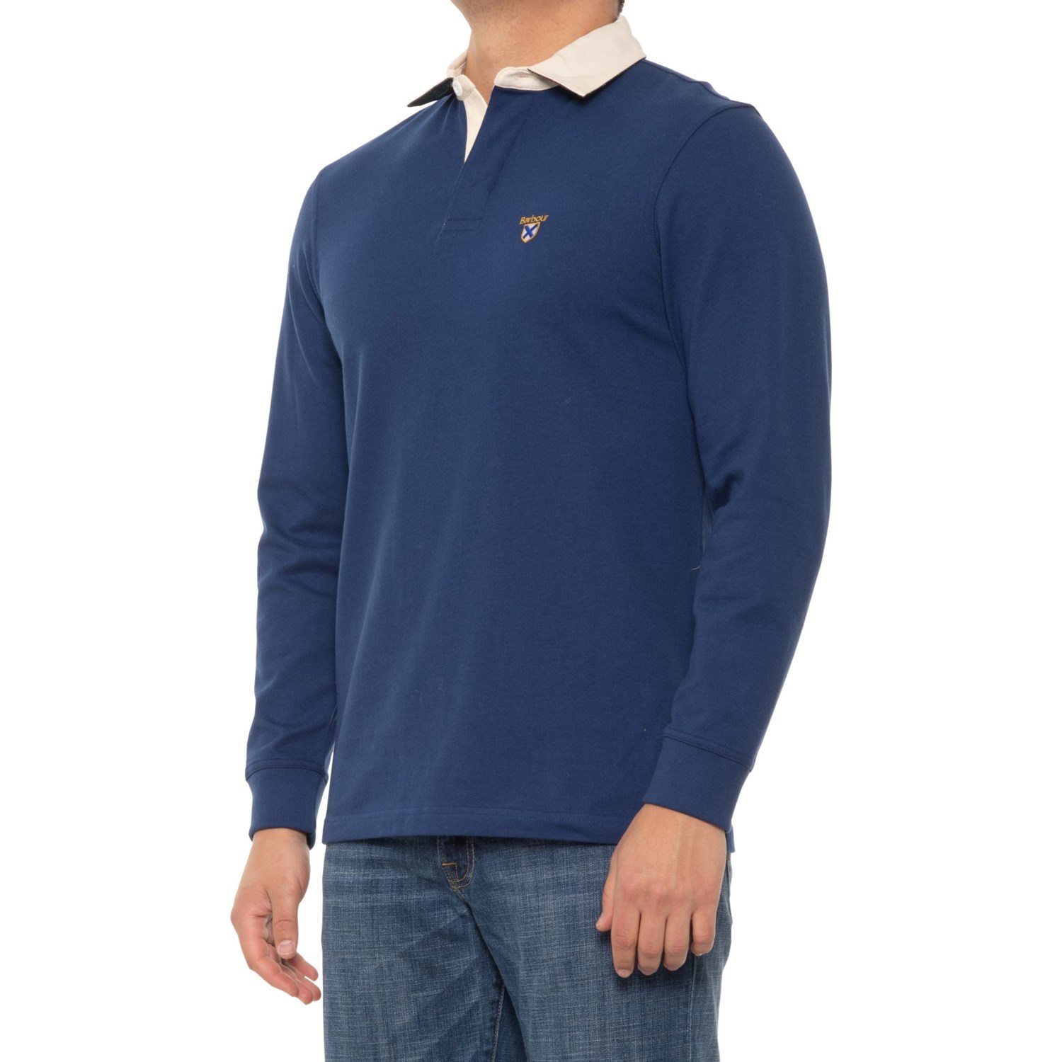 Barbour Crest Rugby Shirt - Long Sleeve - Save 57%
