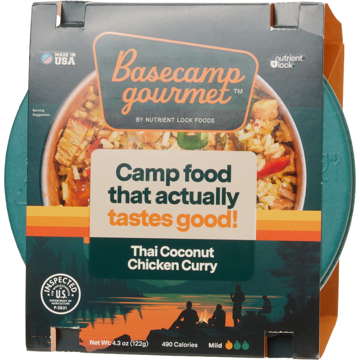 Basecamp Gourmet Thai Coconut Chicken Curry Meal - 2 Servings - Save 20%
