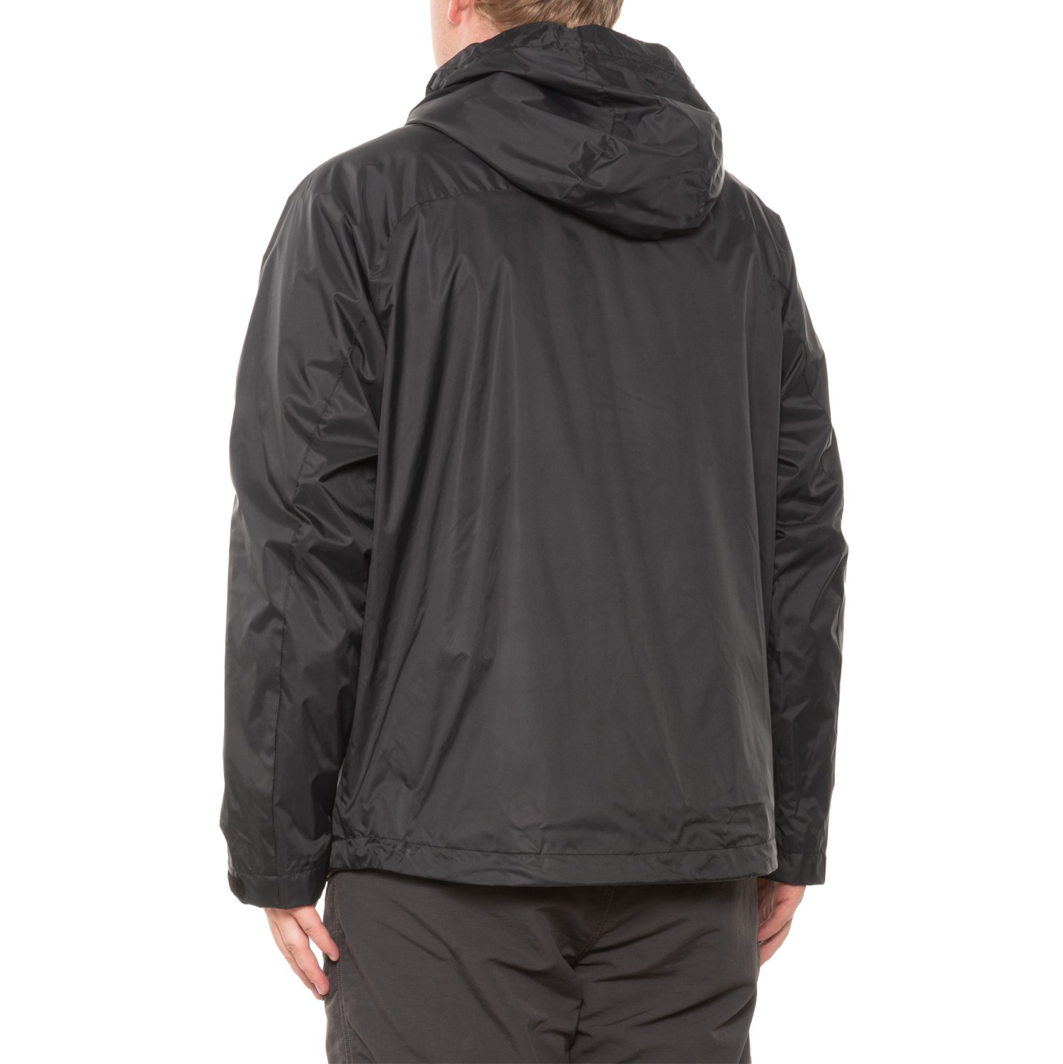 Bass Outdoor Nylon Hooded Rain Jacket - Full Zip - Save 58%