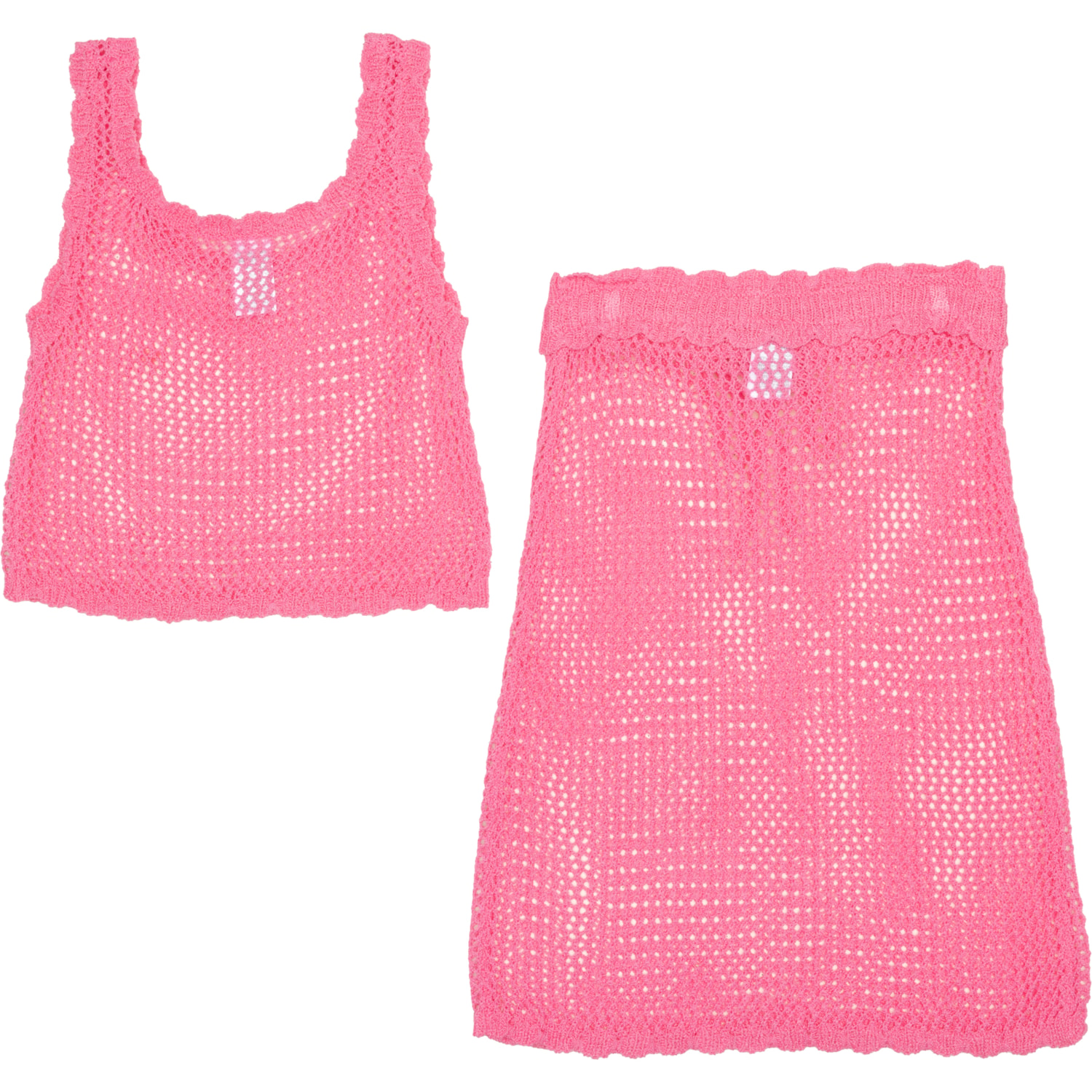 BEACH LINGO Big Girls Crochet Swimsuit Cover-Up Set - Sleeveless - Save 46%