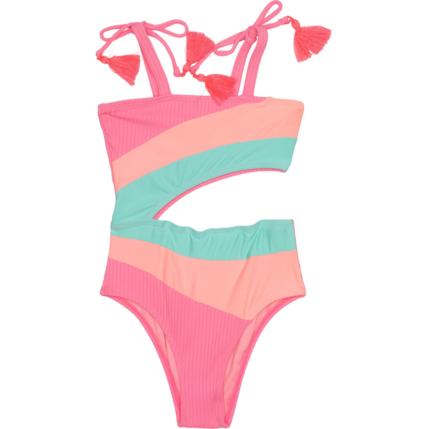 BEACH LINGO Big Girls Square Neck On-Piece Swimsuit - Save 46%