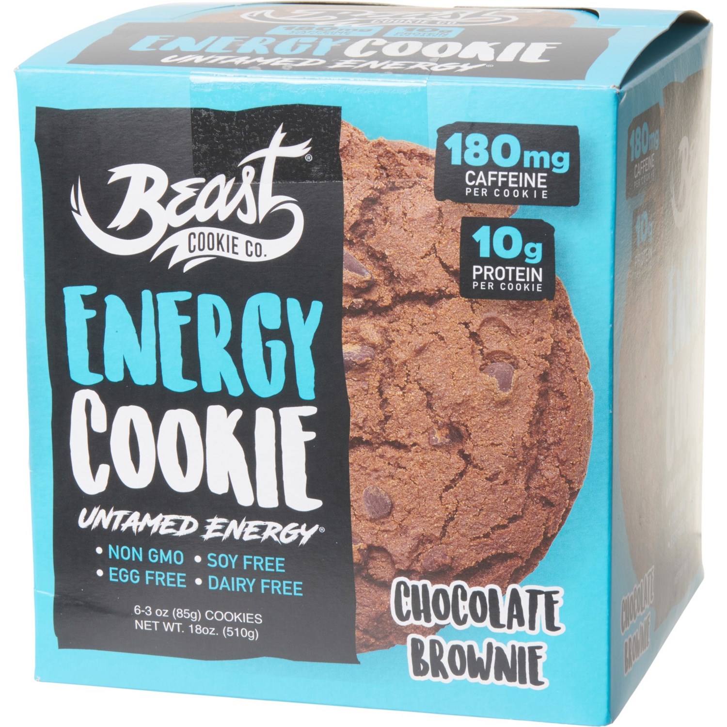 Beast Cookie Company Chocolate Brownie Energy Cookies - 6-Count - Save 27%