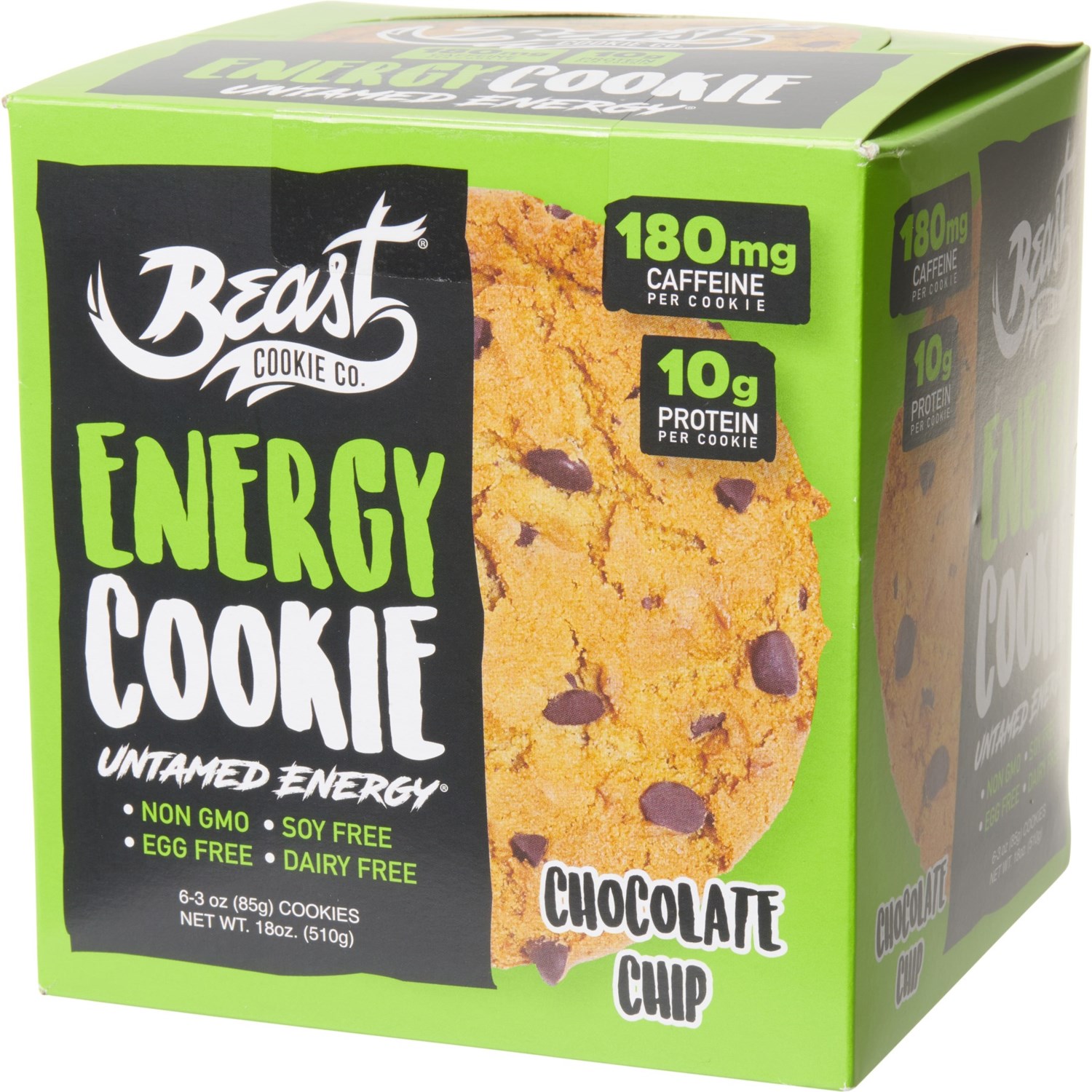 Beast Cookie Company Chocolate Chip Energy Cookies - 6-Count - Save 27%