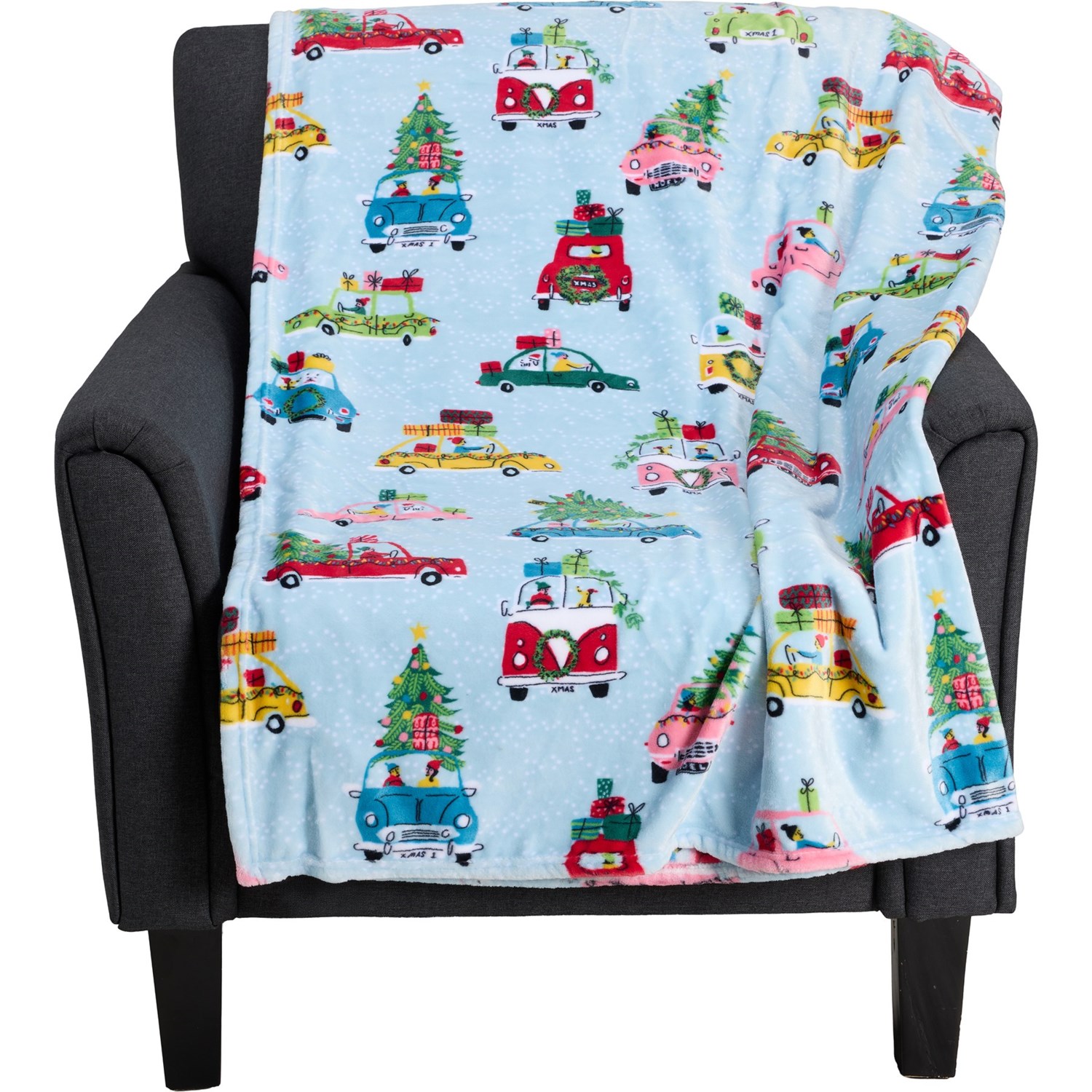 Bella Lux Cars with Presents Throw Blanket - 60x70” - Save 50%