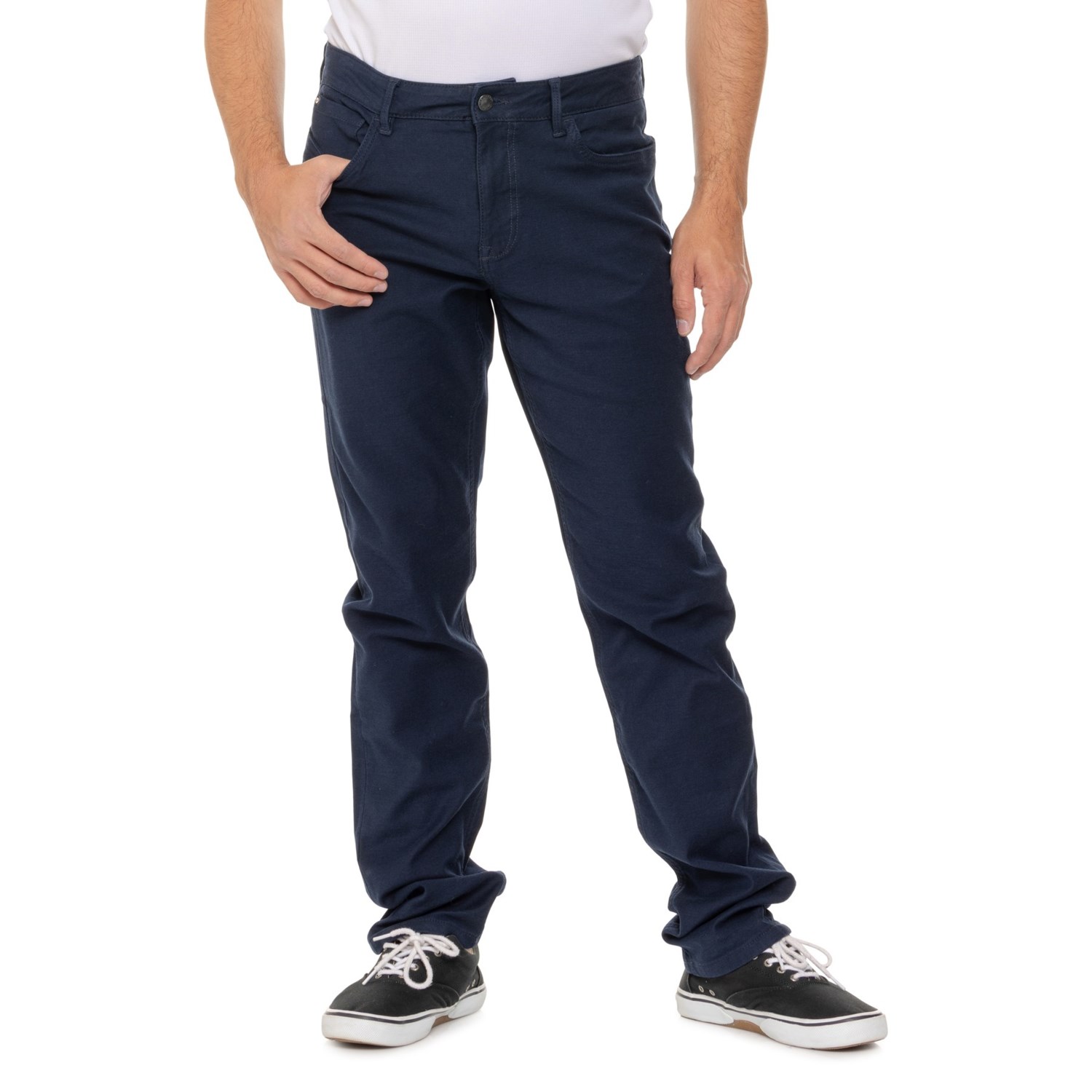 Ben Sherman Stretch Twill Loop Back Terry Pants - Save 77%