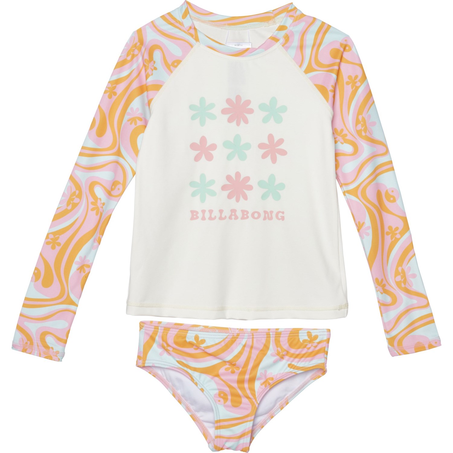 Billabong Big and Little Girls In the Groove Rash Guard and Bikini ...