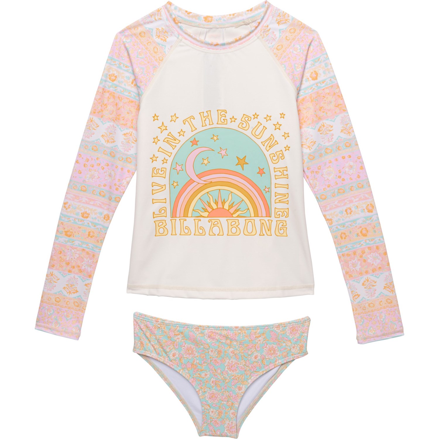 Billabong Layered with Love Rash Guard Set (For Big Girls) - Save 51%