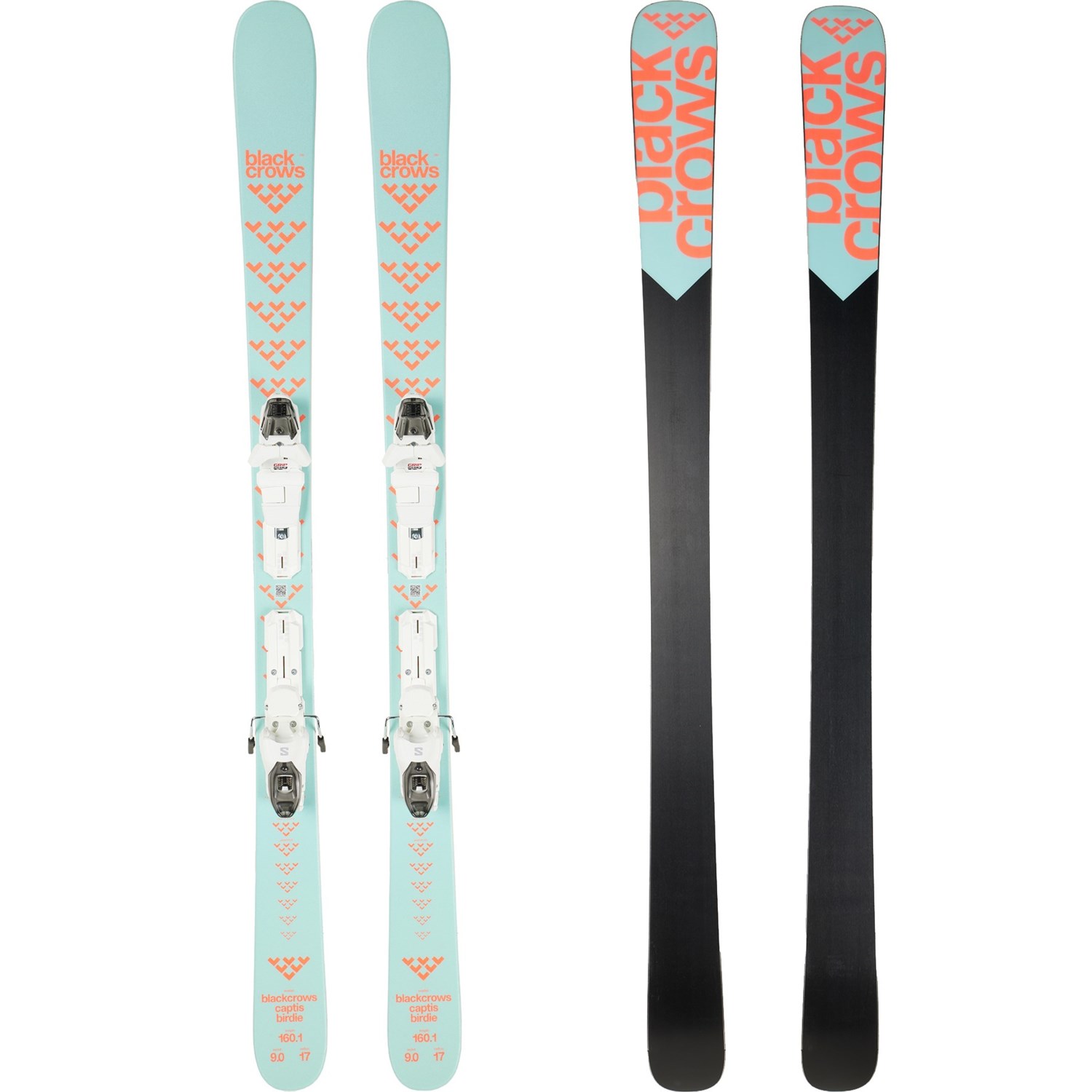 black crows Captis Birdie Alpine Skis with Salomon EM10 GW Bindings ...