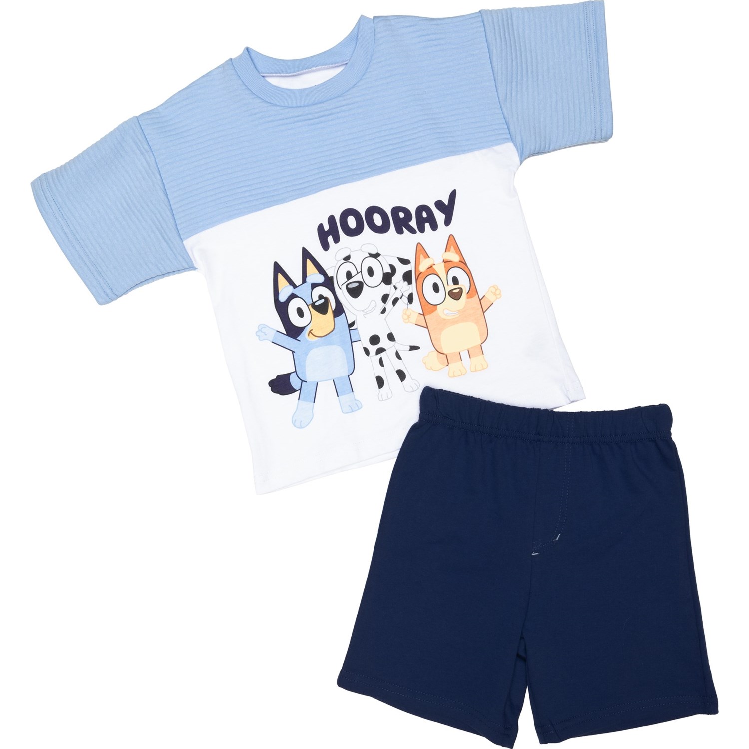 Bluey Toddler Boys Hooray T-Shirt and Shorts Set - Short Sleeve - Save 44%