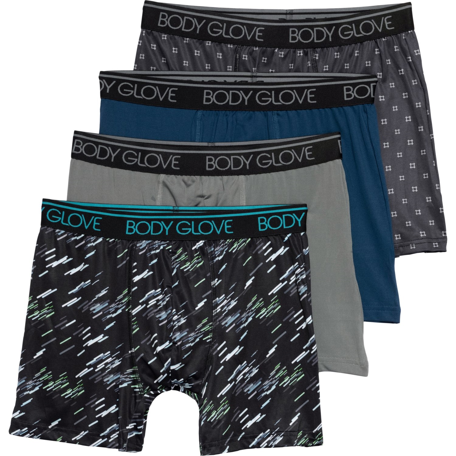 Body Glove Printed High-Performance Boxer Briefs - 4-Pack - Save 44%