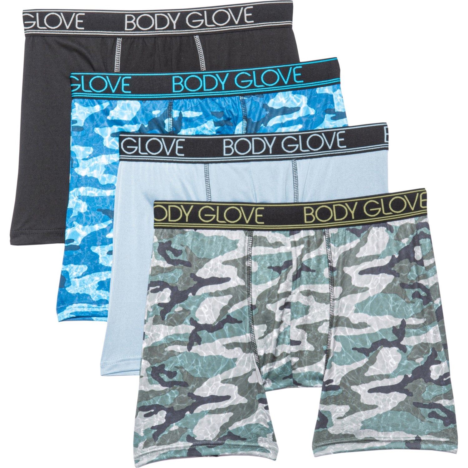 Body Glove Printed Sport-Performance Boxer Briefs - 4-Pack - Save 54%