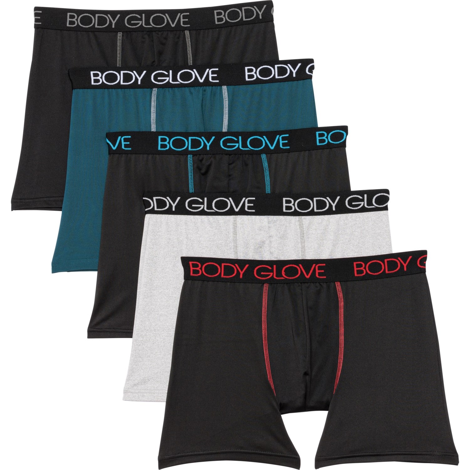 Body Glove Sport-Performance Boxer Briefs - 5-Pack - Save 48%