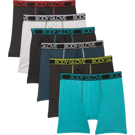 Body Glove Sport-Performance Boxer Briefs - 6-Pack - Save 60%